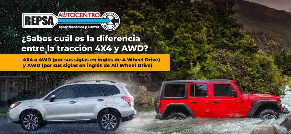 ¿Sabes cuál es la diferencia entre la tracción 4X4 y AWD?
